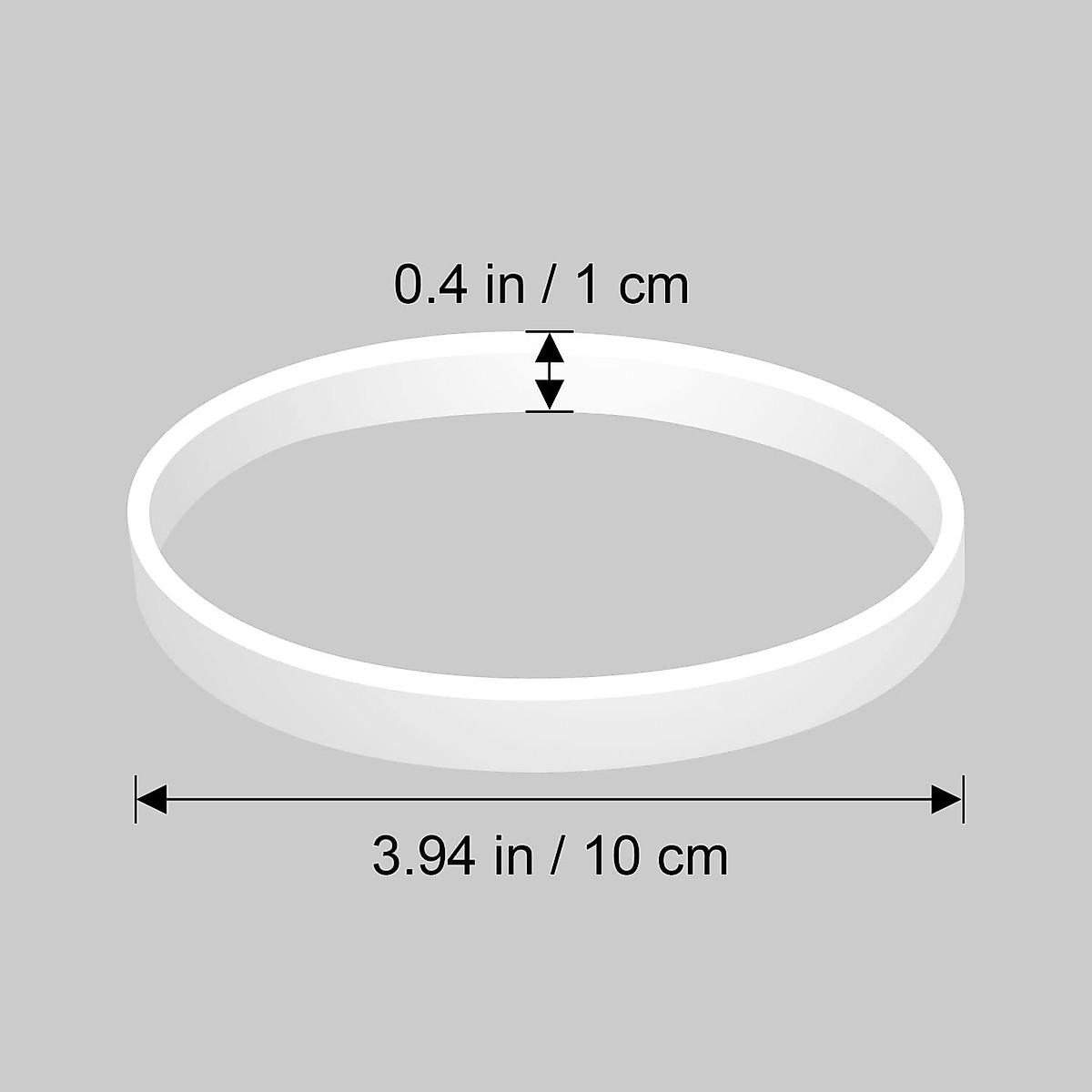 6 Pack Rubber Gaskets Replacement Seal 3.94 inch for Nutri Ninja Blender Replacement Parts 7 Fins Blade White O-Ring for Ninja Auto-iQ Pro Extractor BL456-30 BL480D BL682 BL681A CT680 BL487T