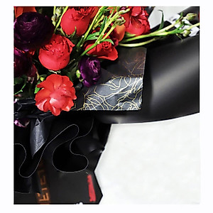 Flower Tissue Wrapping Paper Sheets Korean Bouquet Packaging Materials Rose Pattern Florist Supplies Shoes Clothes Cake Baking Packing Paper DIY Crafts 19.7x27.5 inches 28 Sheets (1 Gold Dust)