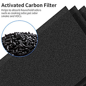 VALZONE 115115 HEPA Replacement Filter A Size 21 Compatible with Winix PlasmaWave Air Purifier C535 5300-2 6300-2,1 Washable Pre-Filter, 2 HEPA and 4 Carbon Filters