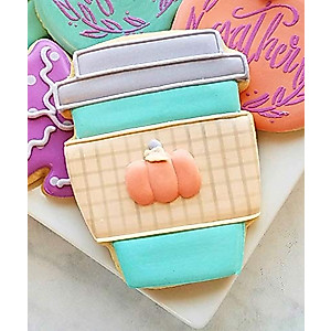 Latte Coffee Cup Cookie Cutter, 3.75" Made in USA by Ann Clark