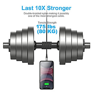 3Pack [ Apple MFi Certified ] 6FT iPhone Charger Cable, Lightning Cord Nylon Braided Charging Cables 6 Foot for iPhone 13/12/11/Pro/Xs/XS Max/XR/X/8 Plus/7 Plus/6 Plus/iPad/iPod/Mini/Air(Grey)