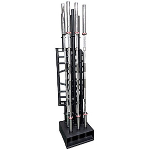 Titan Fitness Olympic Barbell 9 Holder Vertical Storage Display Rack 19" x 19"