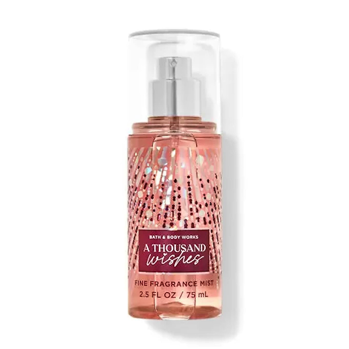 Bath & Body Works Bath and Body Works Fine Fragrance Mist Travel Size Mini Purse Spray 2.5 Ounce (A Thousand Wishes), 2.50 Fl Oz (Pack of 1)