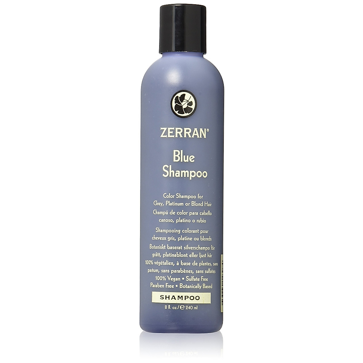 Zerran Blue Shampoo, 8 Ounce