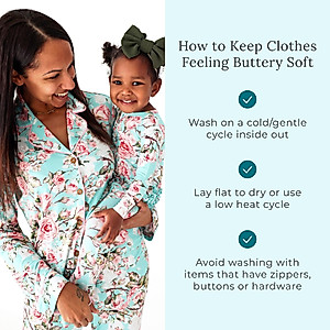 Posh Peanut Footie Pajamas for Baby Girls – Sleepers in Ultra-Soft Viscose from Bamboo with 2-Way Zipper & Ruffle Trim – Newborn to Toddler Sleepwear (Vintage Pink Rose, 0-3 Months)