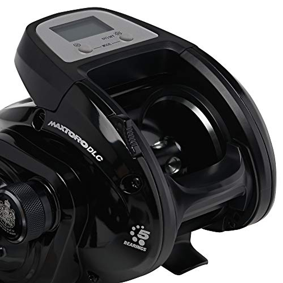 Abu Garcia MaxToro Digital Line Counter Low Profile Baitcast Fishing Reel, Black, 50LP