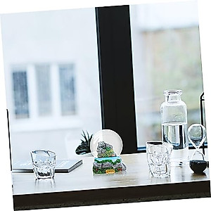 NOLITOY 1pc Great Wall Crystal Ball tablescape Decor Christmas Ornaments Chinese Decor Clear Snow Globe Crystal Snow Globe Nativity Snowglobe Tourist Attractions Crystal Ball Water Desktop