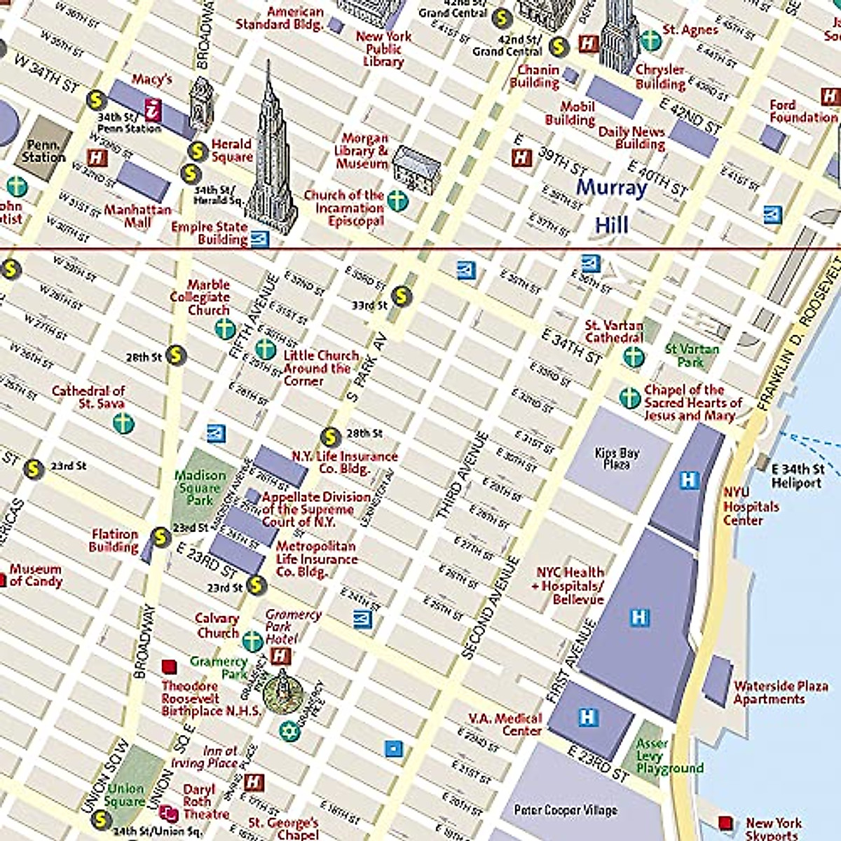 New York City Map (National Geographic Destination City Map)