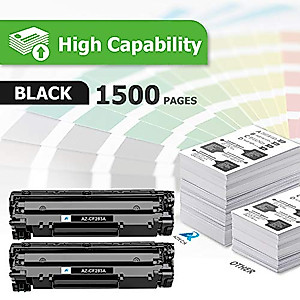 Aztech Compatible Toner Cartridge Replacement for HP 83A CF283A 83X CF283X LaserJet Pro MFP M127fw M125nw M201dw M225dw M225dn M127fn M201n M125a Printer Ink (Black, 2-Pack)