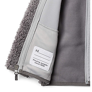 Columbia Toddler Boys Foxy Baby Sherpa Full Zip, City Grey/Columbia Grey, 3T