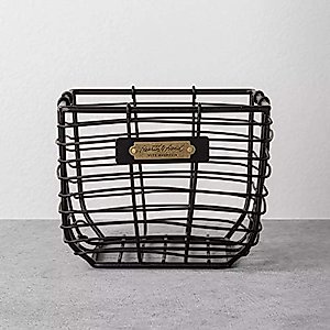 Hearth & Hand with Magnolia Wire Storage Basket Black Small