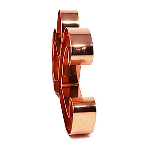 Large Doctor's Stethoscope Cookie Cutter 6.5 X 5 inches - Handcrafted Copper Cookie Cutter by The Fussy Pup