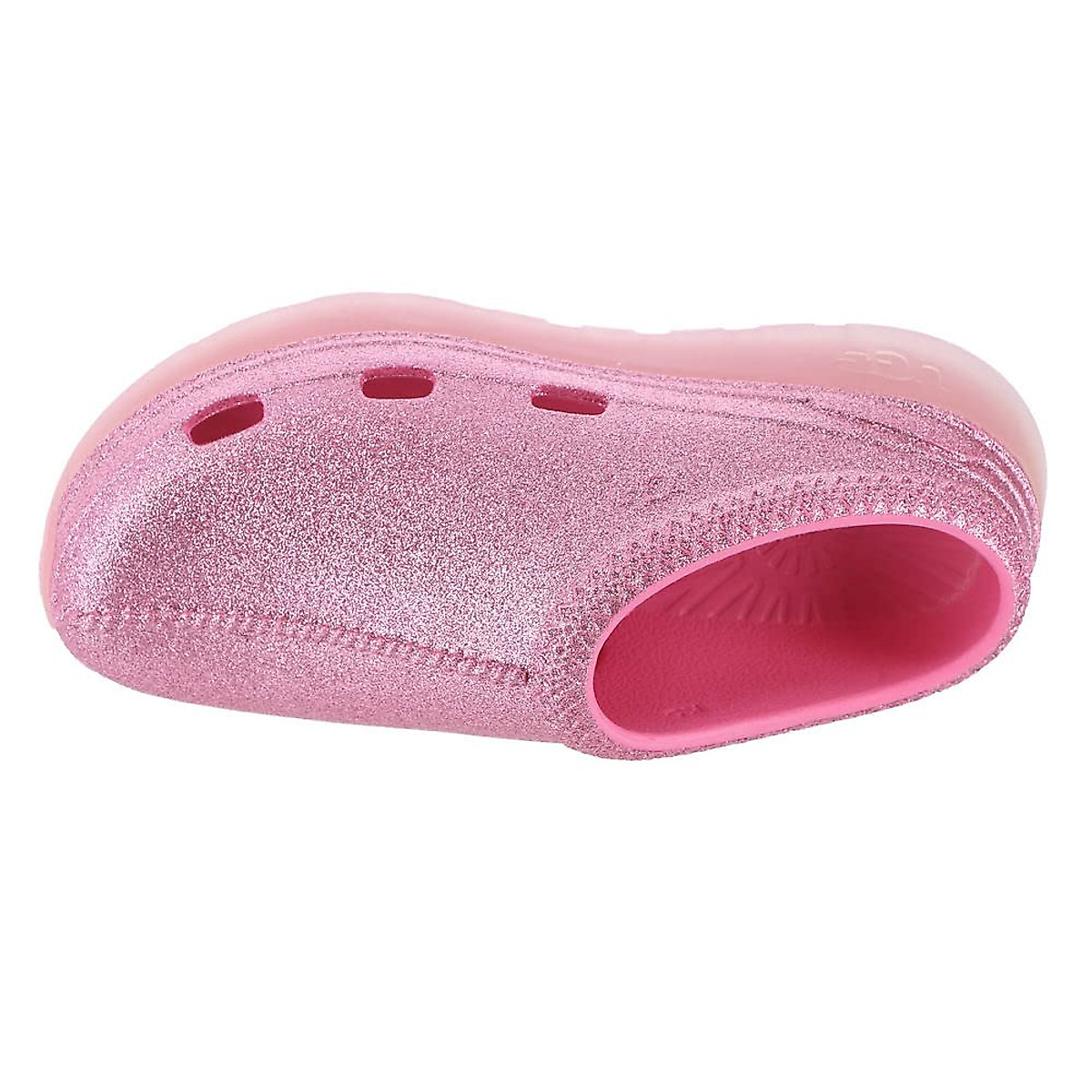 UGG Unisex-Child Tasman Sport Glitter Slip On, Pink, 2 Big Kid