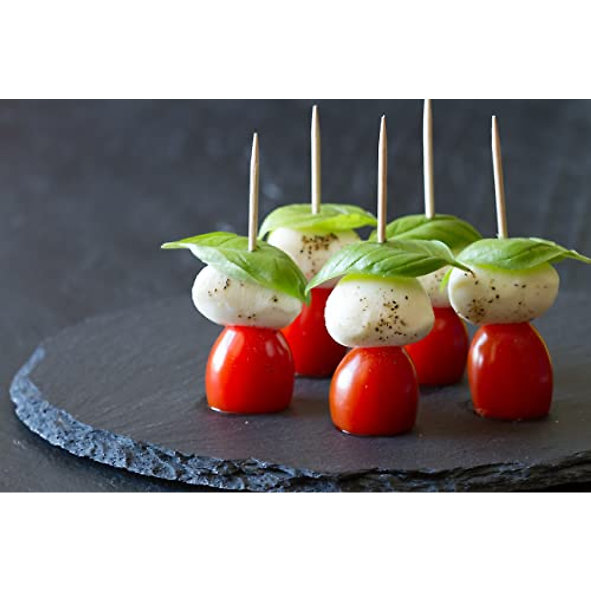 DecorRack 400 Toothpicks 100% Natural Bamboo picks with 2 Reusable Toothpick Holders, BBQ, Holding Small Appetizers, Cocktails, and Crafts, Teeth Cleaning