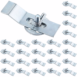 12 Pack Sink Clips Kit, Undermount Sink Clips, Sink Mounting Kit Bracket, Installation Repair Hardware Clips Fastener Support for Kitchen or Bathroom Sinks (Silver)