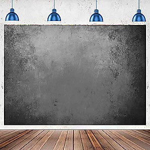 JASREE Vinyl 10x8ft Vintage Abstract Grey Backdrop for Photography Blue Backdrop Gradual Change Gray Cement Wall Background Kids Baby Shower Adults Wedding Photos Portrait Backdrop Photoshoot Props