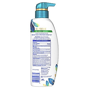 Head & Shoulders Supreme Anti Dandruff Shampoo and Conditioner Set, Sulfate Free, Argan & Jojoba Oil, For Dry Scalp, Nourishes & Smooths, Safe for Color Treated Hair, 11.8 & 9.4 Fl Oz