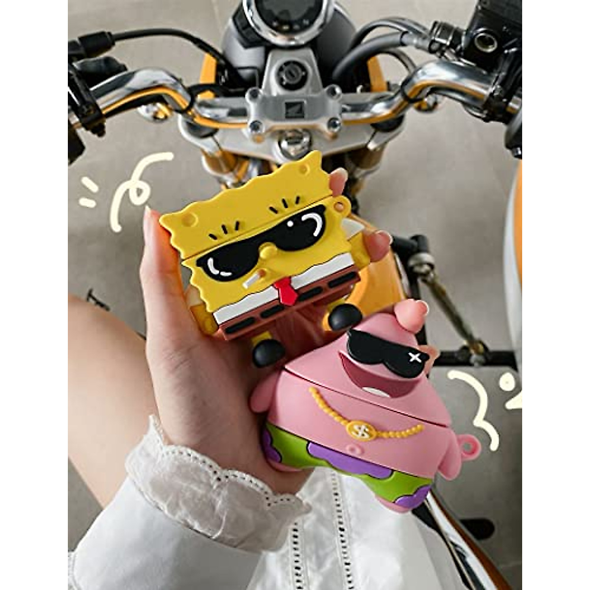 Cute Case Compatible with New Apple AirPods (3rd Generation) Cartoon Anime Cool Kawaii Food Cover Silicone Shell Anti-Fall Cases for New Apple AirPods 2021 for Men Women (Cute Cartoon2)