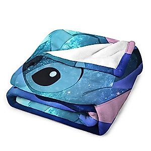 Stitch Blanket for All Season Super Cozy Soft Lightweight Flannel Fleece Plush Throw Blankets for Home Couch, Bed, Sofa, Camping and Traveling 60"X50"