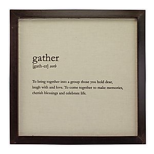 Cathedral Art, One Size, Definition Plaque-Gather, Multicolored, Multi