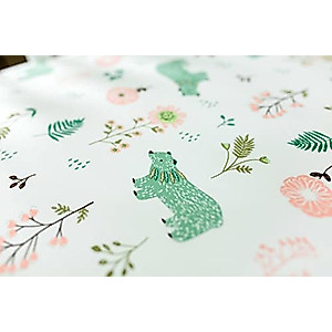 SheetWorld 100% Cotton Interlock Jersey Fitted Cradle Sheet 18 x 36, Woodland Bears, Made in USA