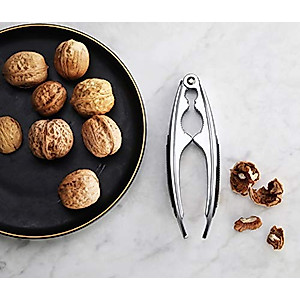 New Star Foodservice 27969 Die Cast Zinc Alloy Lobster Nutcracker Seafood Cracker with Soft Rubber Grips, 6", Silver