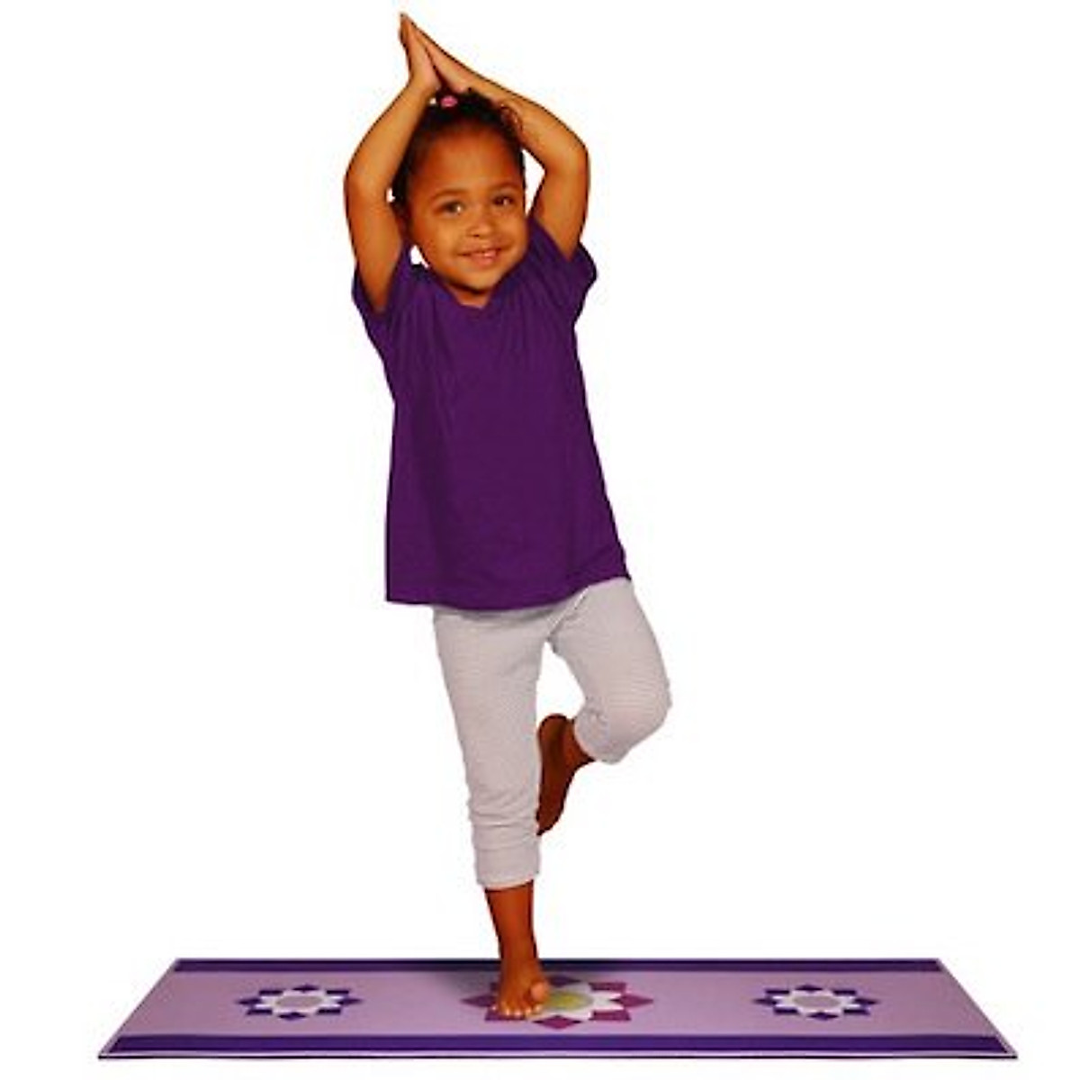 The Little Yoga Exercise Mat Mini Playtime Mat for Babies and Toddlers Non Toxic Non Slip Pretty Lotus Flower Design for Active and Calm Play