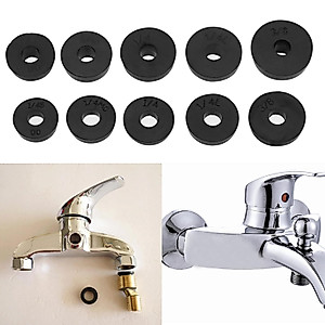 The Lord of the Tools 116PCS Faucet Washers Kit with Multi-Size Flat Washers Angled Washers Brass Screws for Faucet Repair Bathroom Kitchen Household Appliances