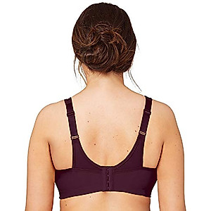 Glamorise Full Figure Plus Size MagicLift Active Support Bra Wirefree #1005 Wine