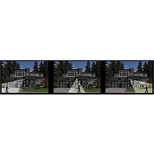 Versonel Outdoor Motion Sensor Tracking LED Floodlight Security Light (White) Nightwatcher VSL90, Rotating Movement for Intruder Deterrent