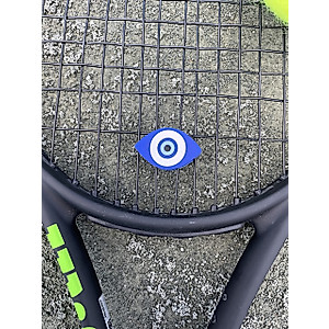 Luckyones Evil Eye, Lucky Eye Vibration DAMPENER/Shock Absorber - Set of 2 - Tennis OR Badminton. Great Gift!