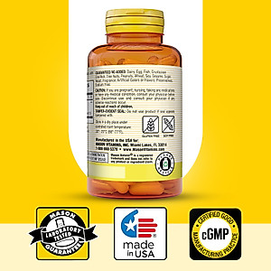 MASON NATURAL Ginkgo Biloba, 3 Month Supply, Helps to Improve Mental Alertness & Support Optimal Brain Function, 60 Capsules (3 Pack)