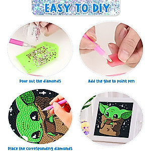 LWZAYS 4 Pcs Diamond Painting Kits