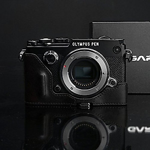Gariz HG-PENFBK Geniune Leather Half Case for Olympus PEN-F Black
