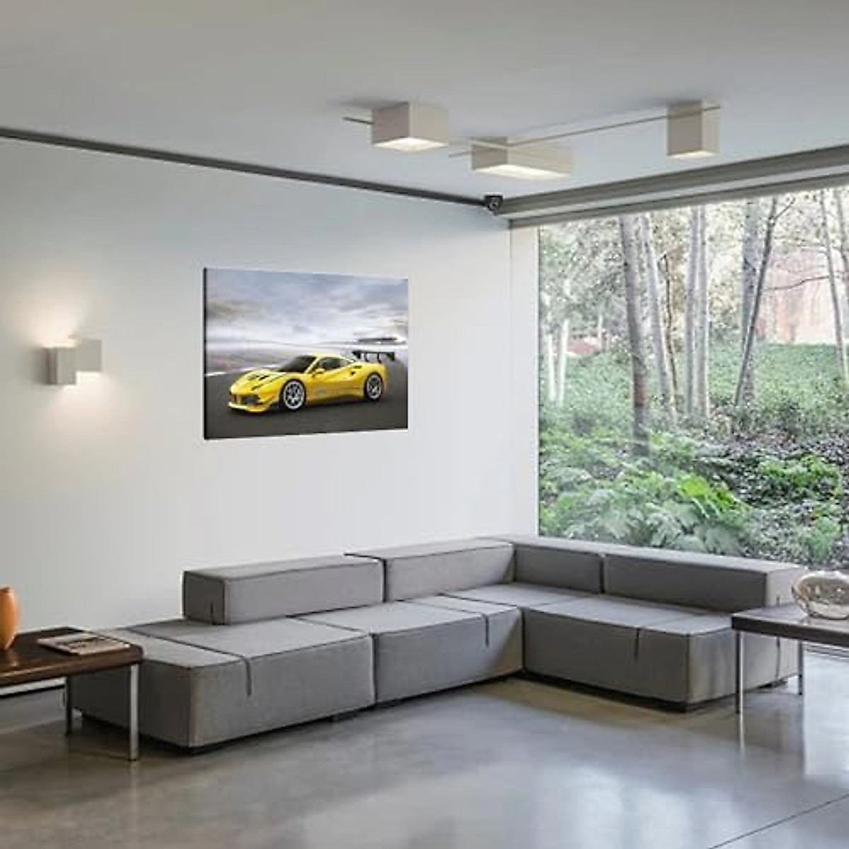 Car Poster Ferrari F40 Supercar Posters Racing Car Canvas Wall Art For Boy's Bedroom SuperCar Wall Decor Frame-style 30x20inch(75x50cm)