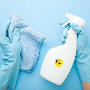 ChromaLabel 3/4 Inch Circle Sticker Labels, Easy to Write On Round Colored Stickers, 42 Sheets of Permanent Labels - 1008 Dot Stickers, Yellow Stickers