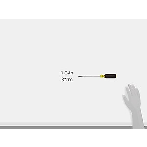 Klein Tools 605-6 1/4-Inch Cabinet Tip Screwdriver, Heavy Duty, 6-Inch