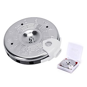 Jiayouy F- F Pitch Pipe Tuning-Devices Chromatic 13 Tone Pitch Pipe Tuner for Violin Ukulele Guitar Mandolin Banjo Bass Chrome-Plated