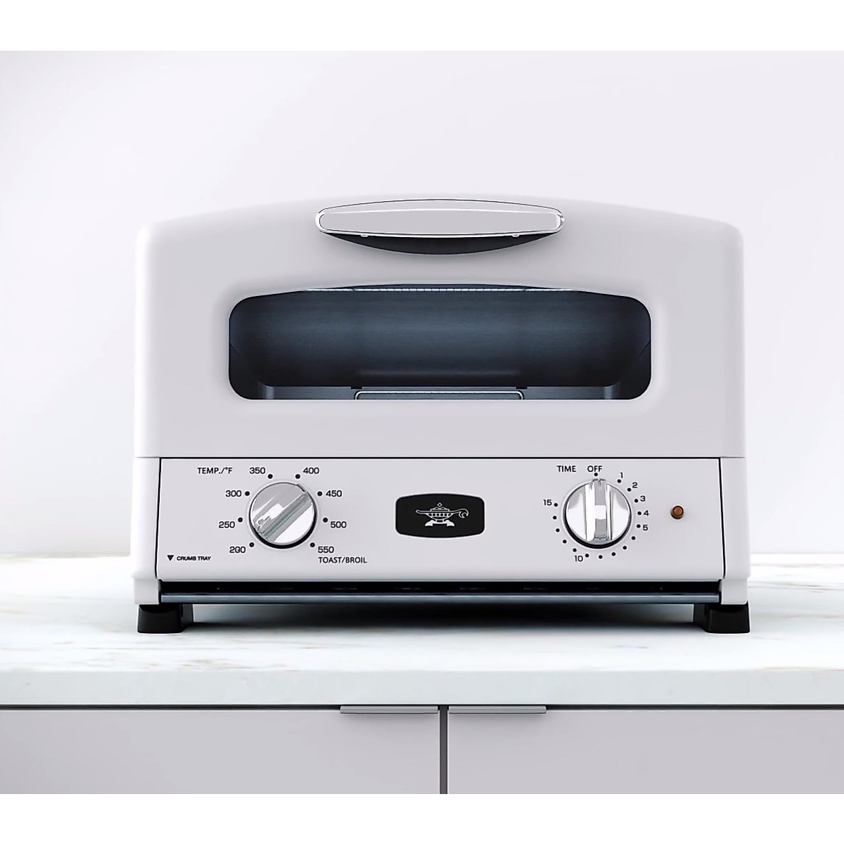 Sengoku SET-G16A(K) HeatMate Instant Heat Mini Countertop Oven Toaster Oven with Graphite Technology, 4 Non-Stick Pans for Toasting & Baking, Black