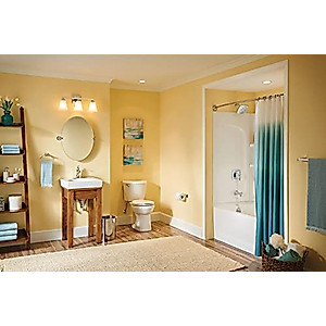 Moen Conway Chrome One-Handle Single Hole or Centerset Bathroom Faucet with Drain Assembly, WS84923