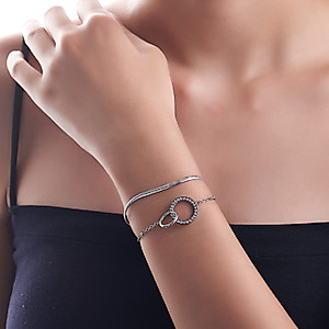 LParkin Mother of the Bride Gifts Bracelet Wedding Gift for Mom Mother Jewelry Bracelets