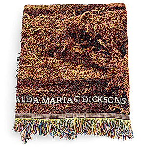 Dicksons Keep The Light on Lantern on Red 52 x 68 All Cotton Tapestry Throw Blanket