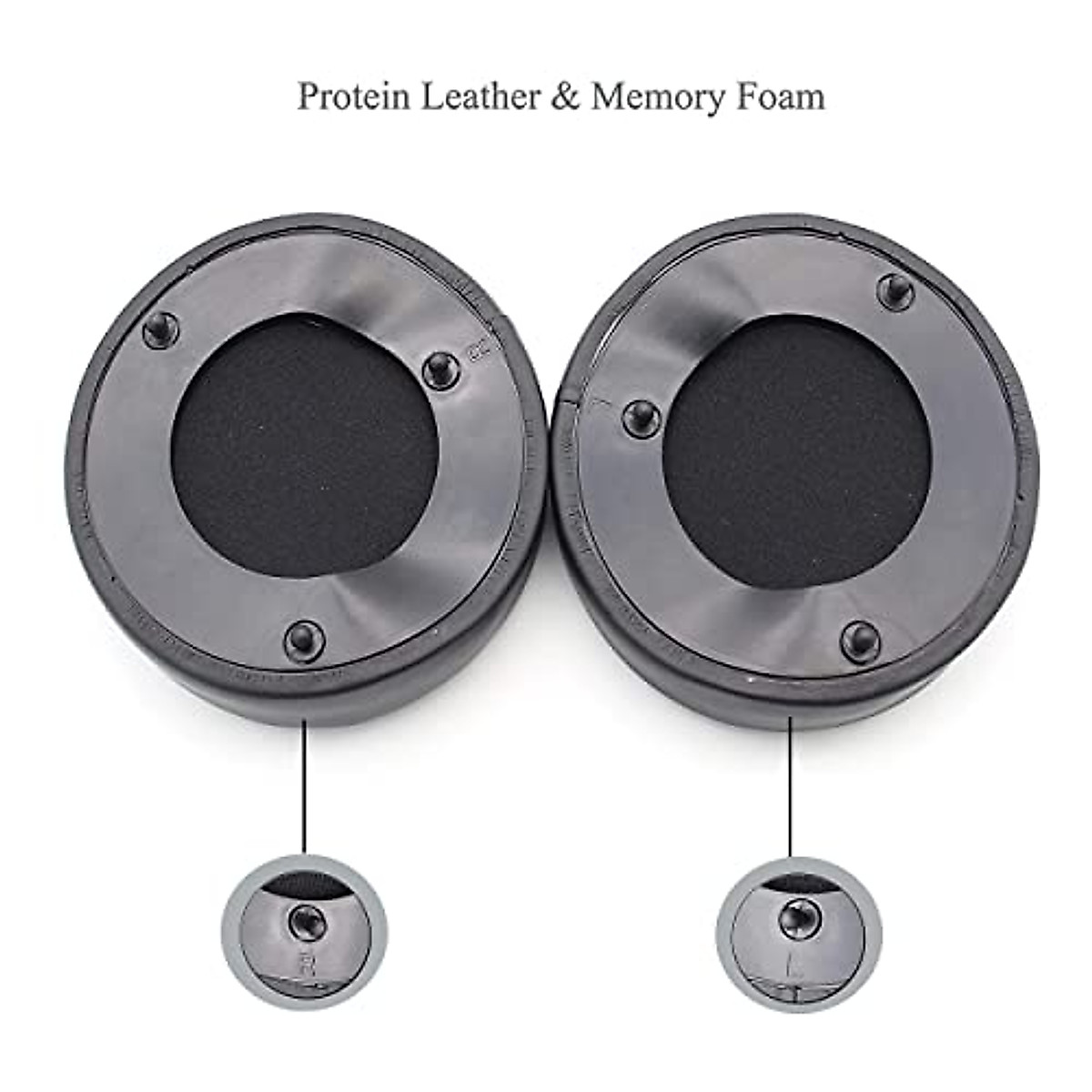 Adhiper Thresher Ear Pads Replacement Earpads Ear Cushion Compatible with Razer Thresher Ultimate Dolby 7.1 Surround Sound Gaming Headphones (Black)