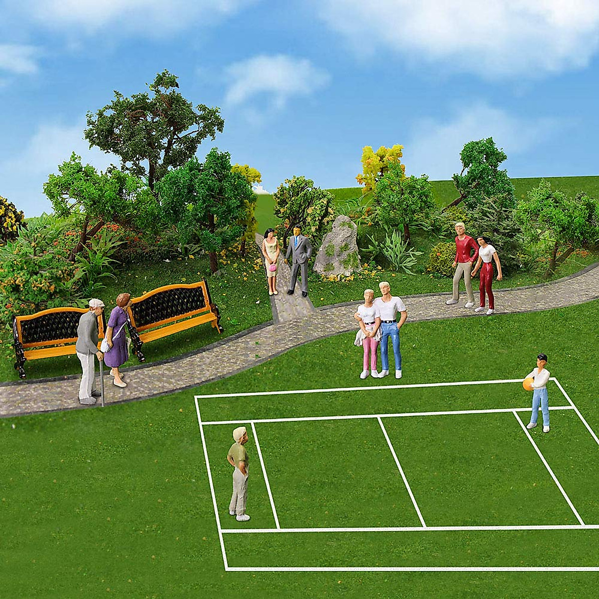 P4310 30 PCs O Gauge Figures All Standing 1:43 O Scale Model Trains Passengers 30 Different Poses People Model Railway for Miniature Scenes