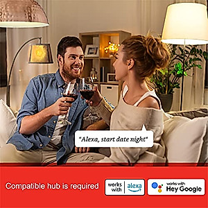 Sengled Zigbee Smart Light Bulbs, Smart Hub Required, Works with SmartThings and Echo with Built-in Hub, Voice Control with Alexa and Google Home, Soft White 60W Eqv. A19 Alexa Light Bulb, 2 Pack