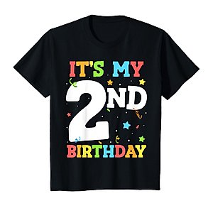 It's My 2nd Birthday Boy 2 Toddler Girl 2 Two Happy Birthday T-Shirt