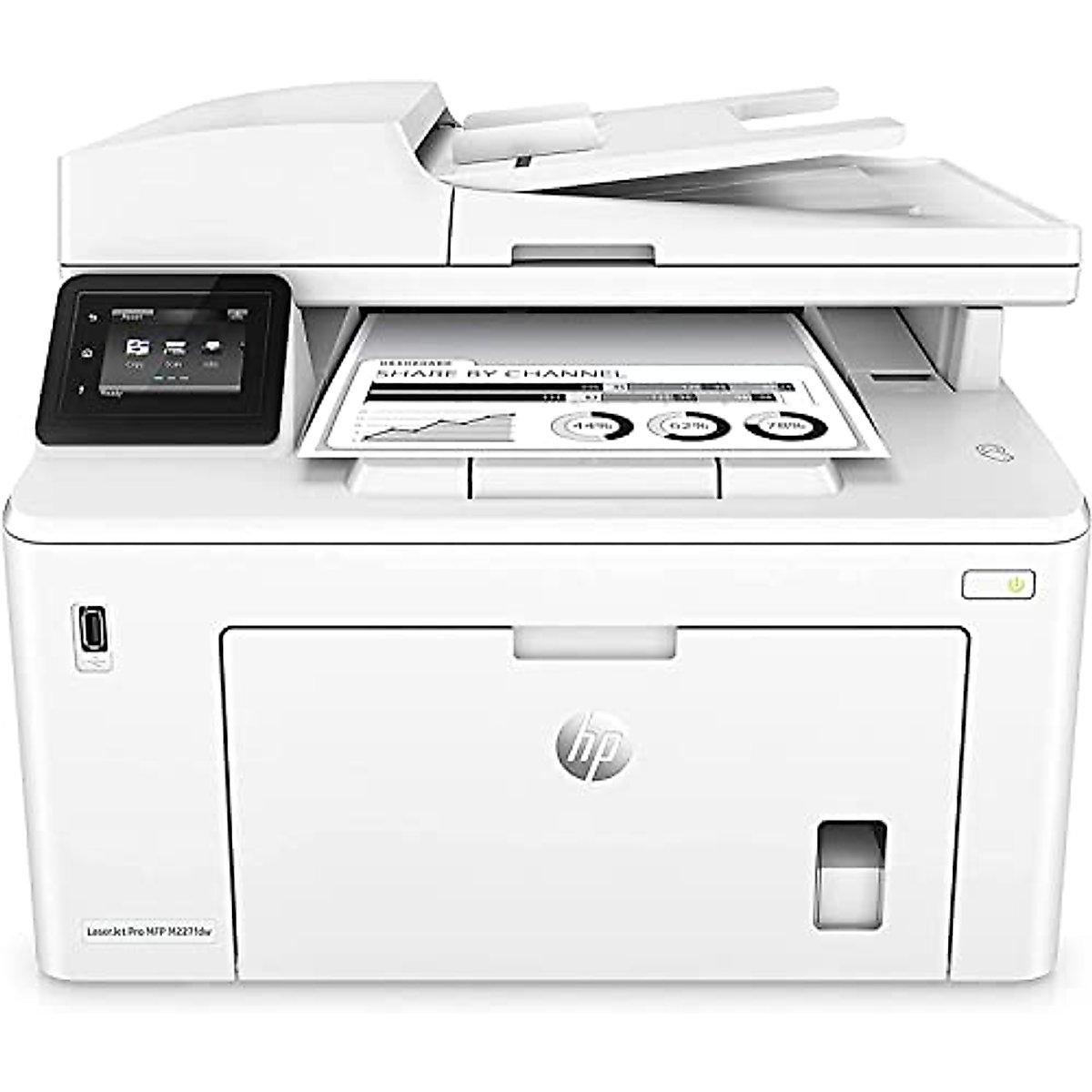 HP Laserjet Pro M227fdw All-in-One Wireless Monochrome Laser Printer, Print&Copy&Scan&Fax, 30ppm, Auto Duplex Printing, 2.7" Color TS, 35-Sheet ADF, Wi-Fi, Ethernet, Lanbertent USB Hub
