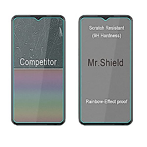 Mr.Shield [3-Pack] Designed For OPPO A77 / OPPO A57 [4G/5G] [Tempered Glass] [Japan Glass with 9H Hardness] Screen Protector with Lifetime Replacement
