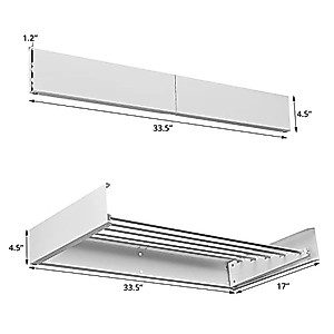 GorillaRack Laundry Drying Clothes Rack | Retractable Clothing Rack Wall Mount | Clothes Drying Rack Indoor Outdoor for Hanging Heavy Duty Laundry White