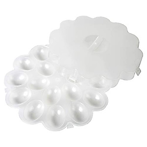 Trenton Gfits Deviled Egg Tray | Durable Plastic | SafelyTransport Perfect Deviled Eggs | Holds Up To 18 Deviled Eggs